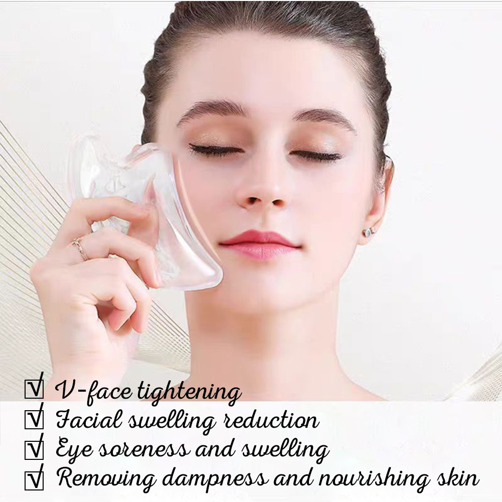 Jual Facial Gua Sha Board Dredging Meridian Face Lifting Tool Beauty