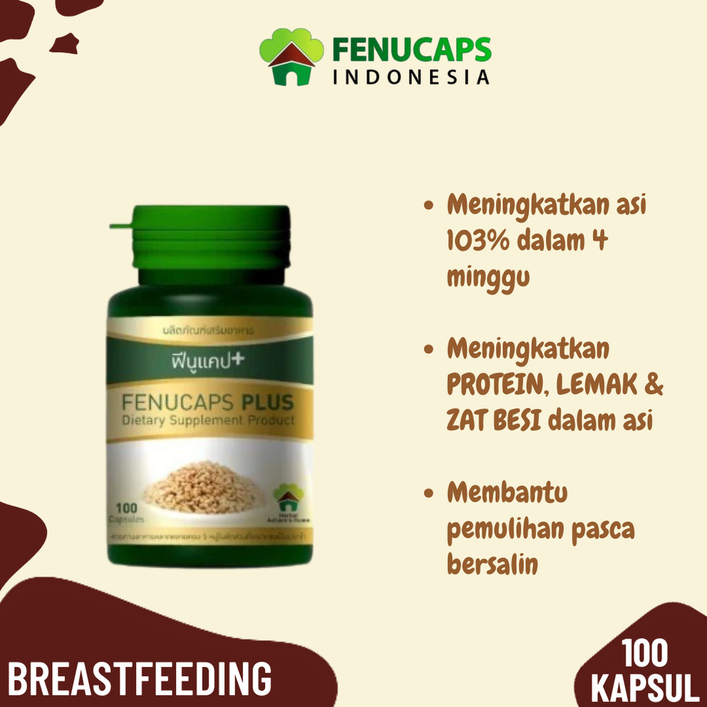 Jual Fenucaps Breastfeeding 100 kapsul - Vitamin Pelancar ASI | Shopee ...
