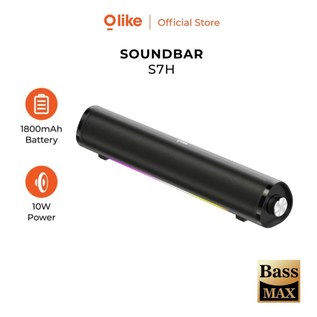 Jual OLIKE S7H Soundbar Wireless Bluetooth Speaker 5.3 Led Lights ...