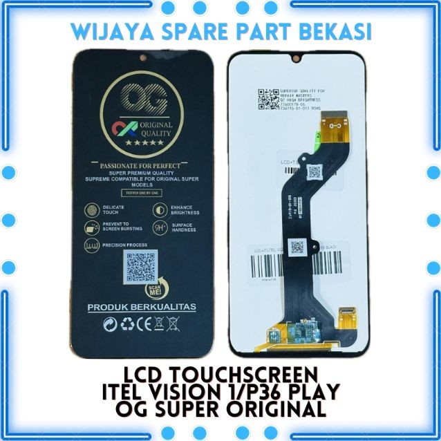 Jual LCD TOUCHSCREEN ITEL VISION 1/L6005/P36 PLAY OG SUPER BLACK ...