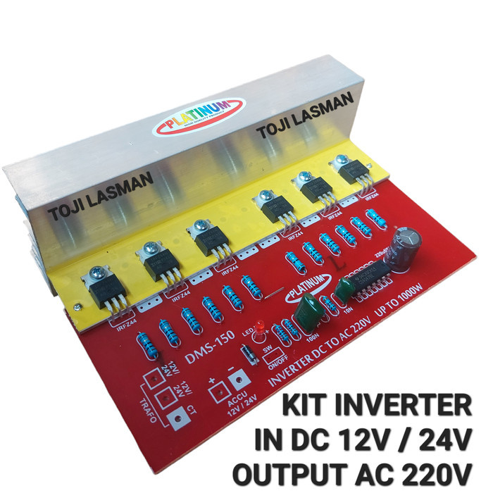 Jual BSM KIT INVERTER 12v-24v DC ke 220v AC 1000w DMS 150 CAR MOBIL ...