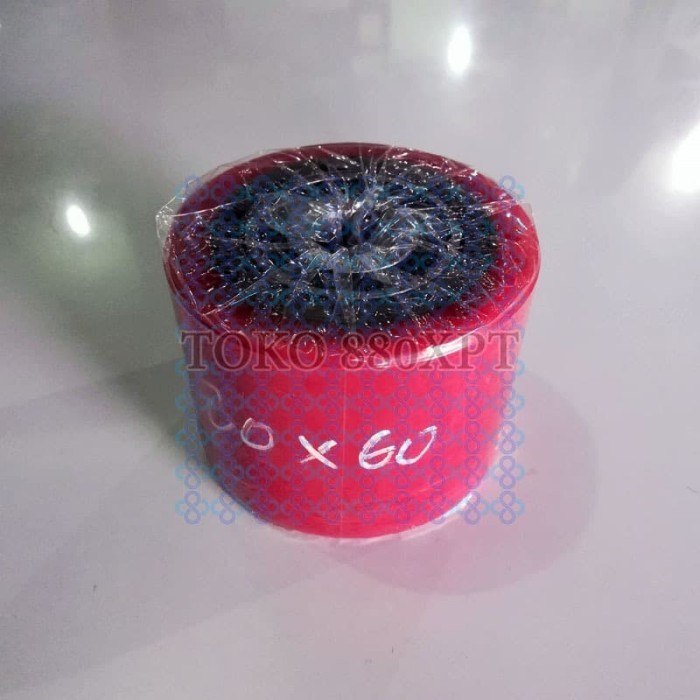 Jual Roda Hand Pallet 80 X 60 mm PU Polyurethane Merah Red Truck Wheel ...