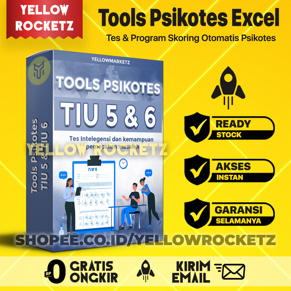 Jual TOOLS PSIKOTES TIU 5 & TIU 6 - Alat Tes Psikologi Tes Intelegensi ...
