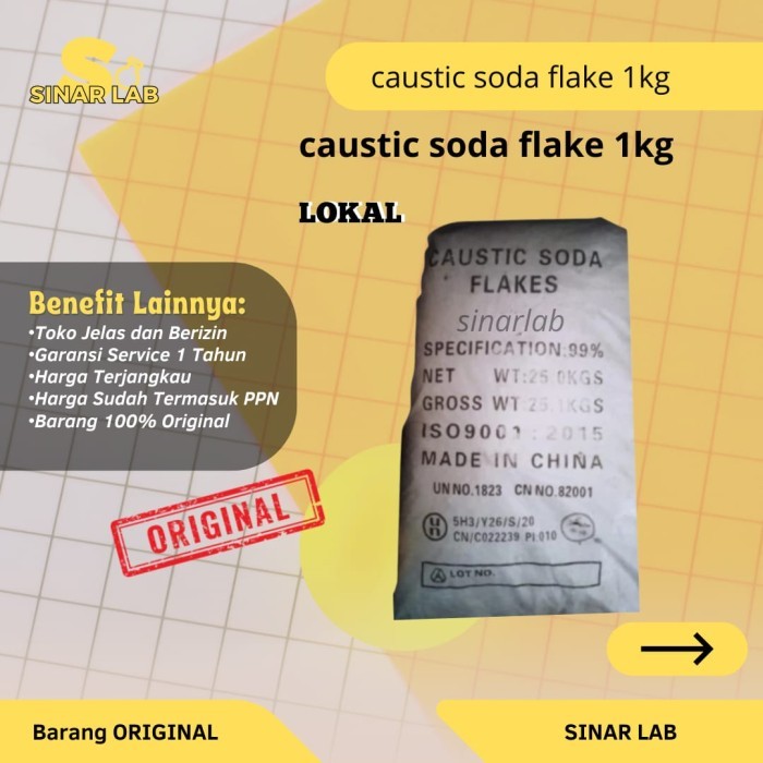 Jual caustic soda flakes berat 1kg | Shopee Indonesia