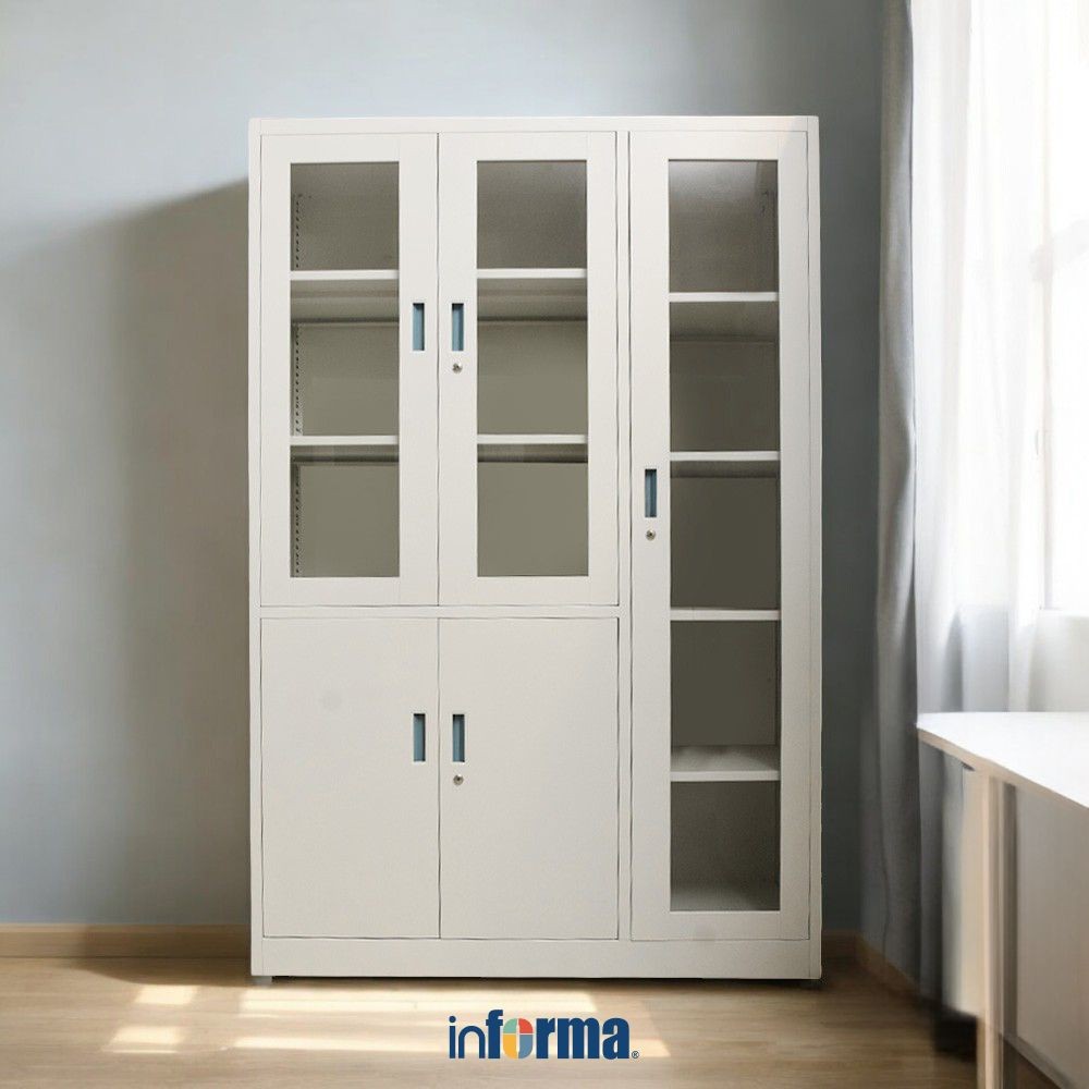 Jual Informa Rhein Lemari Arsip Kantor Metal High - Putih File Cabinet ...