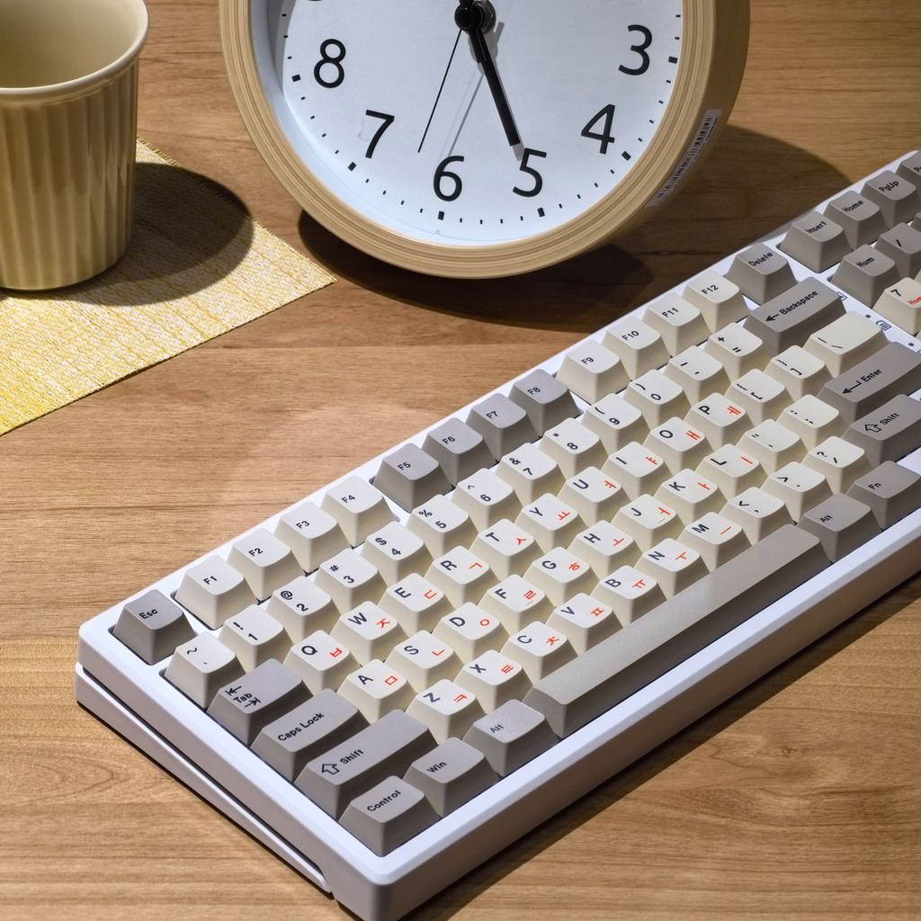 Jual Retro Korean Keycap 9009 135-Key Khaki Gray Cherry Pbt Sublimation ...