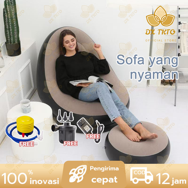 Jual DX TOKO Sofa Santai Angin Sofa Minimalis Dengan Sandaran Kaki Sofa ...