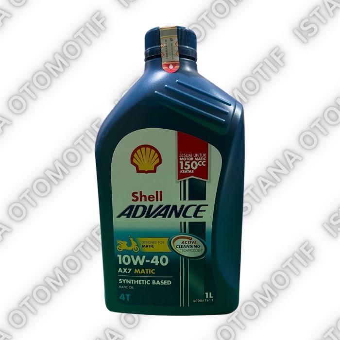 Jual OLI SHELL ADVANCE MATIC AX7 10W-40 1L (ORIGINAL) | Shopee Indonesia