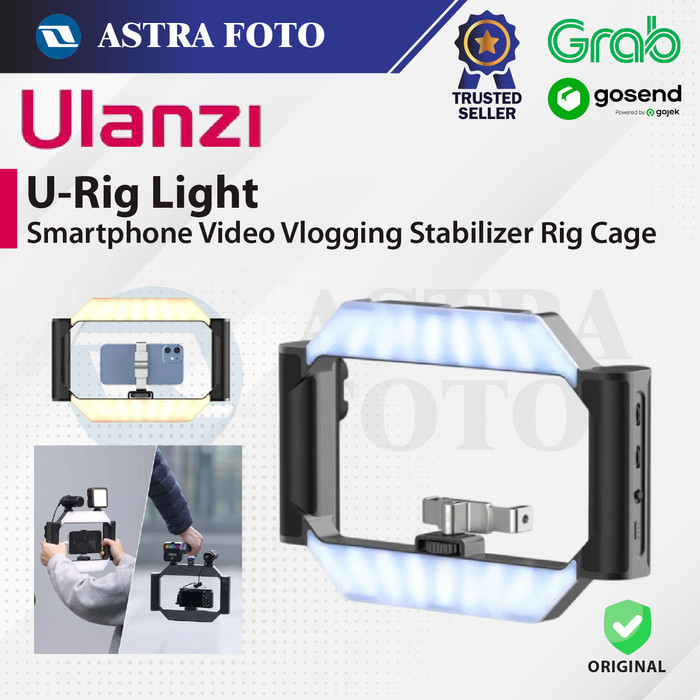 Jual Ulanzi U-Rig Light Smartphone Video Vlogging Stabilizer Rig Cage ...