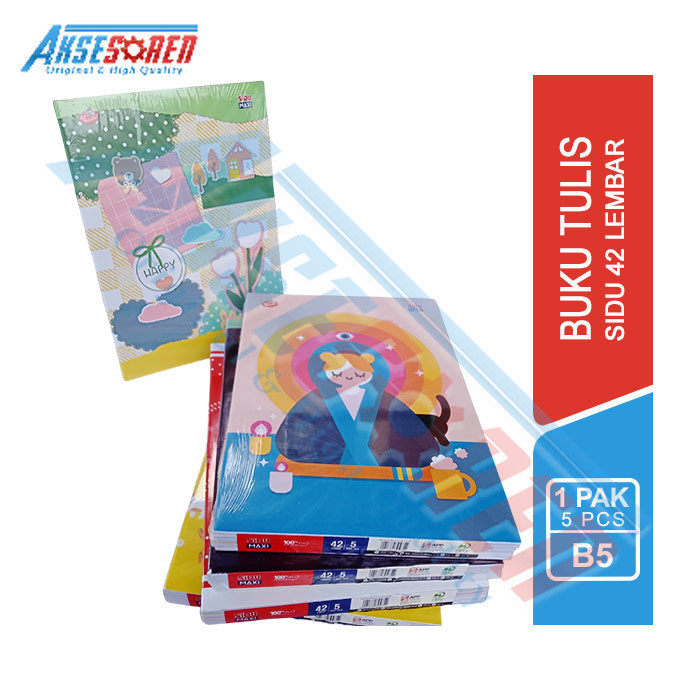 Jual Aksesoren Buku Tulis Sekolah Maxi Sinar Dunia [42 Lembar/5 Buku ...