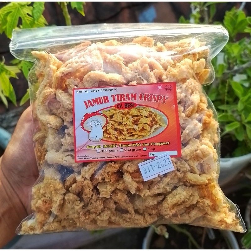 Jual JAMUR CRISPY 250GR JAMUR TIRAM CRISPY ENAK GURIH | Shopee Indonesia
