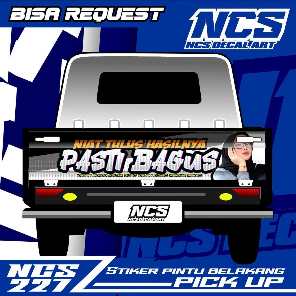 Jual Stiker Variasi Pintu Belakang Bak All Pick Up NIAT TULUS HASIL ...