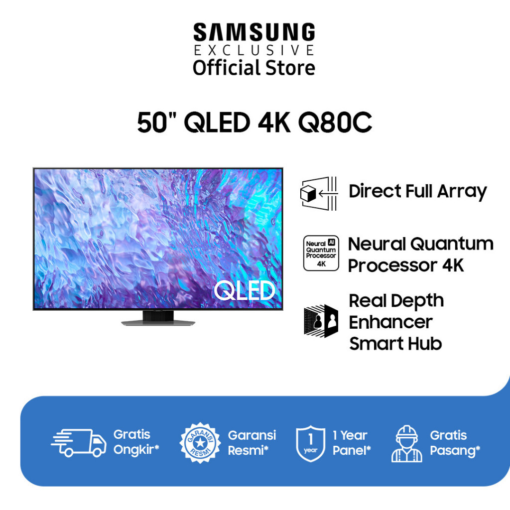 Jual Samsung QLED 4K Smart TV Q80C | Shopee Indonesia