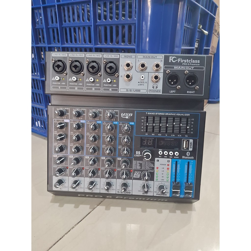 Jual MIXER AUDIO FIRSTCLASS PRO 6 PREMIUM Mixer first class premium 6 ...