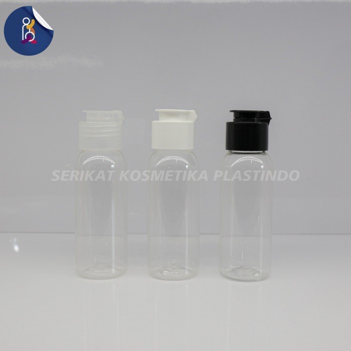 Jual BOTOL 60ML FLIPTOP JAMUR NATURAL PUTIH HITAM 60 ML PET BENING CLEAR FLIP TOP | Shopee Indonesia
