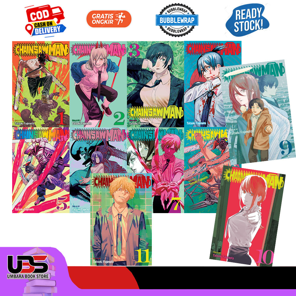 Jual Manga Chainsaw Man Vol 1-16 - Tatsuki Fujimoto (English) | Shopee Indonesia