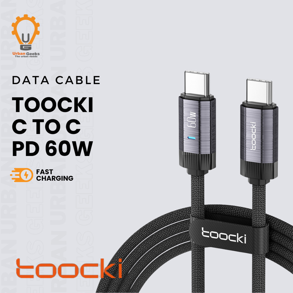 Jual Toocki CTT2-FZ0G 60W Charging Cable C To C Kabel Charger Type C PD ...