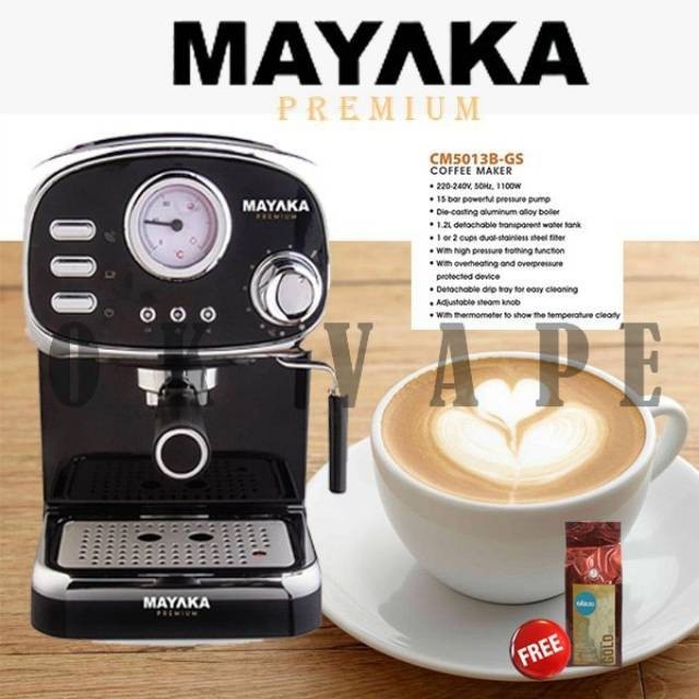 Jual Mayaka Premium CM5013B-GS Coffee Maker Mesin Kopi by DeLonghi ...