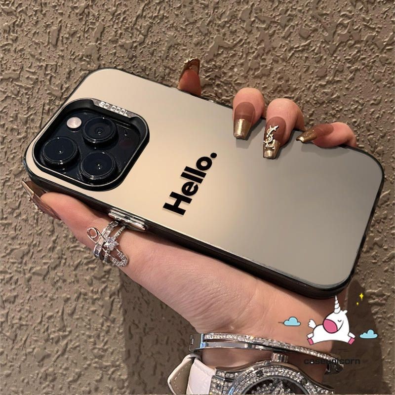 Jual Caseunicorn Casing Lembut Halo Huruf Sederhana Punggung Keras IMD ...