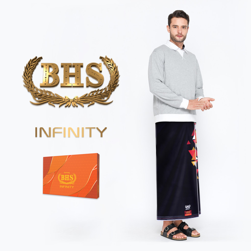 Jual Sarung BHS Infinity Gold Motif V32 PMA Hitam Merah 01 | Shopee ...