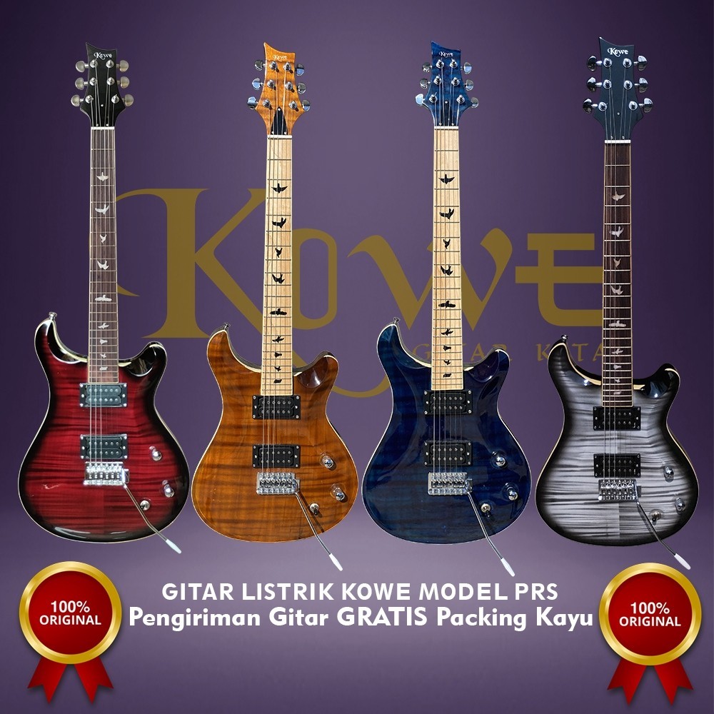 Jual Gitar Listrik Original Merk Kowe Gitar Model PRS Pick up korea ...