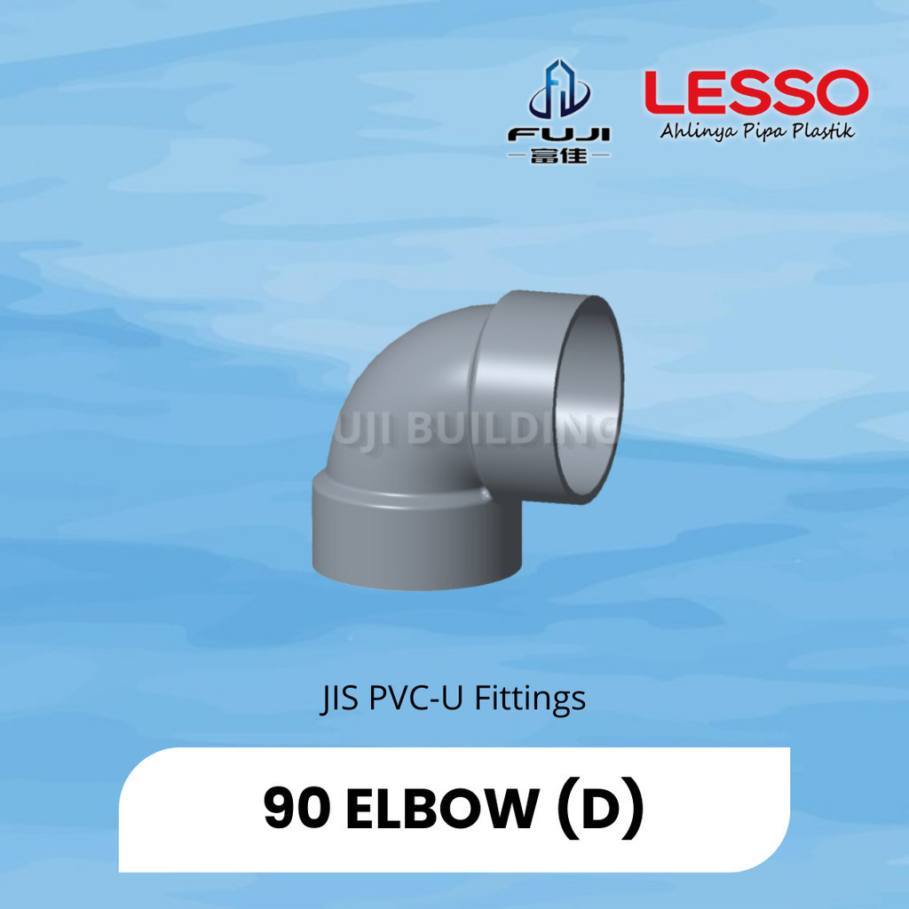 Jual Lesso PVC-U (D) 90 Elbow Fuji | Shopee Indonesia