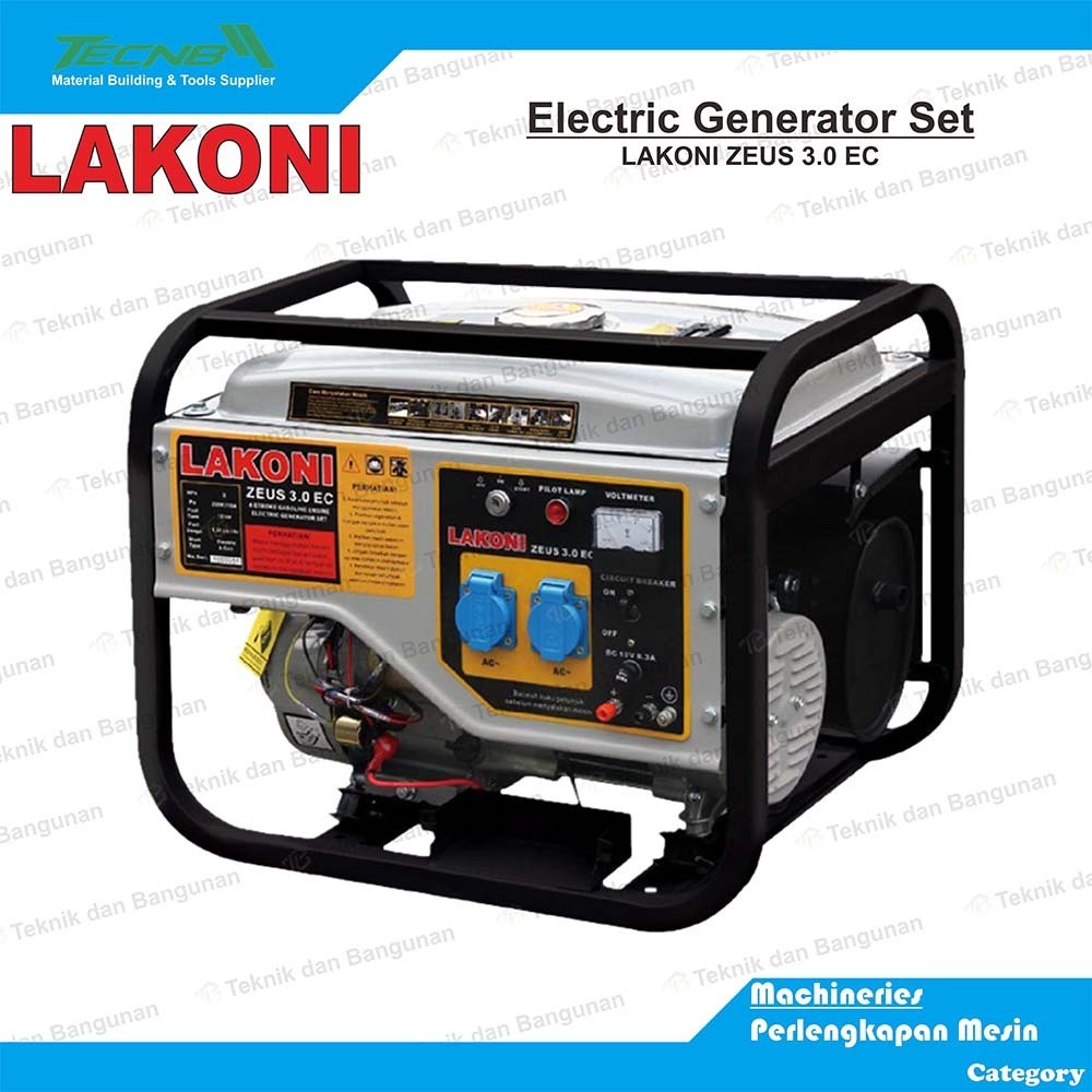 Jual Mesin Genset Bensin Generator Set Gasoline Lakoni ZEUS 3.0 EC ...