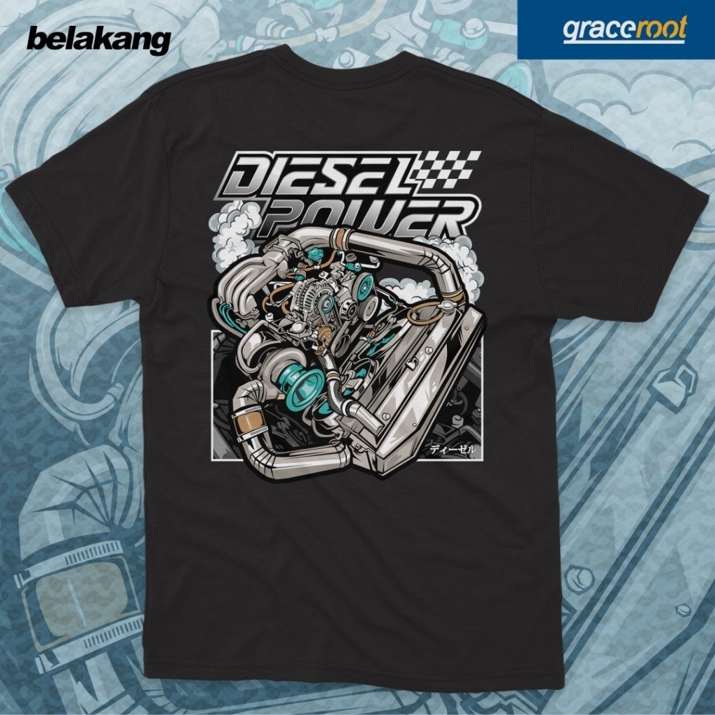 Jual KAOS DIESEL TURBO TSHIRT OTOMOTIF CUMI DARAT DIESEL ENGIN POWER ...