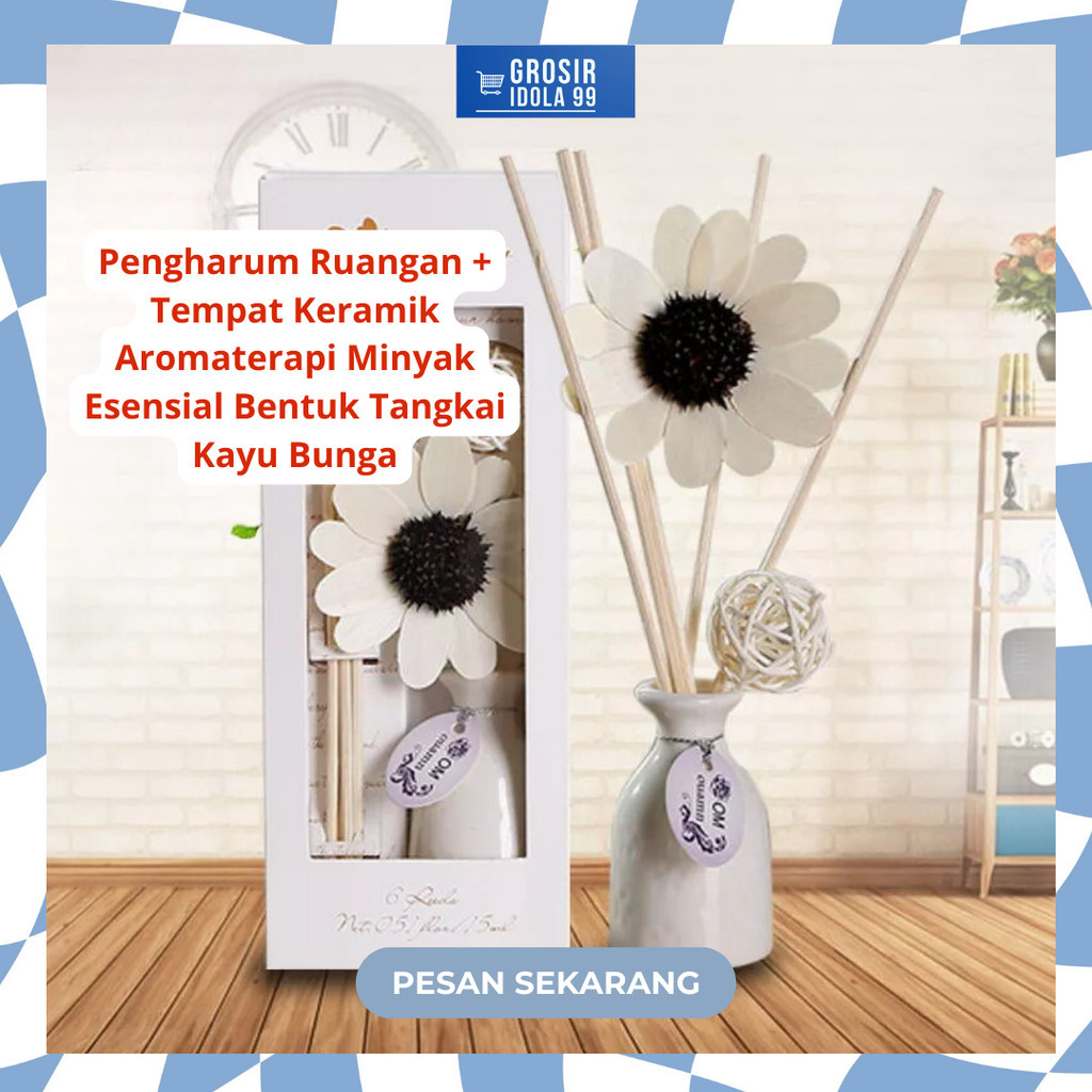 Jual Pengharum Ruangan + Tempat Keramik Aromaterapi Minyak Esensial ...