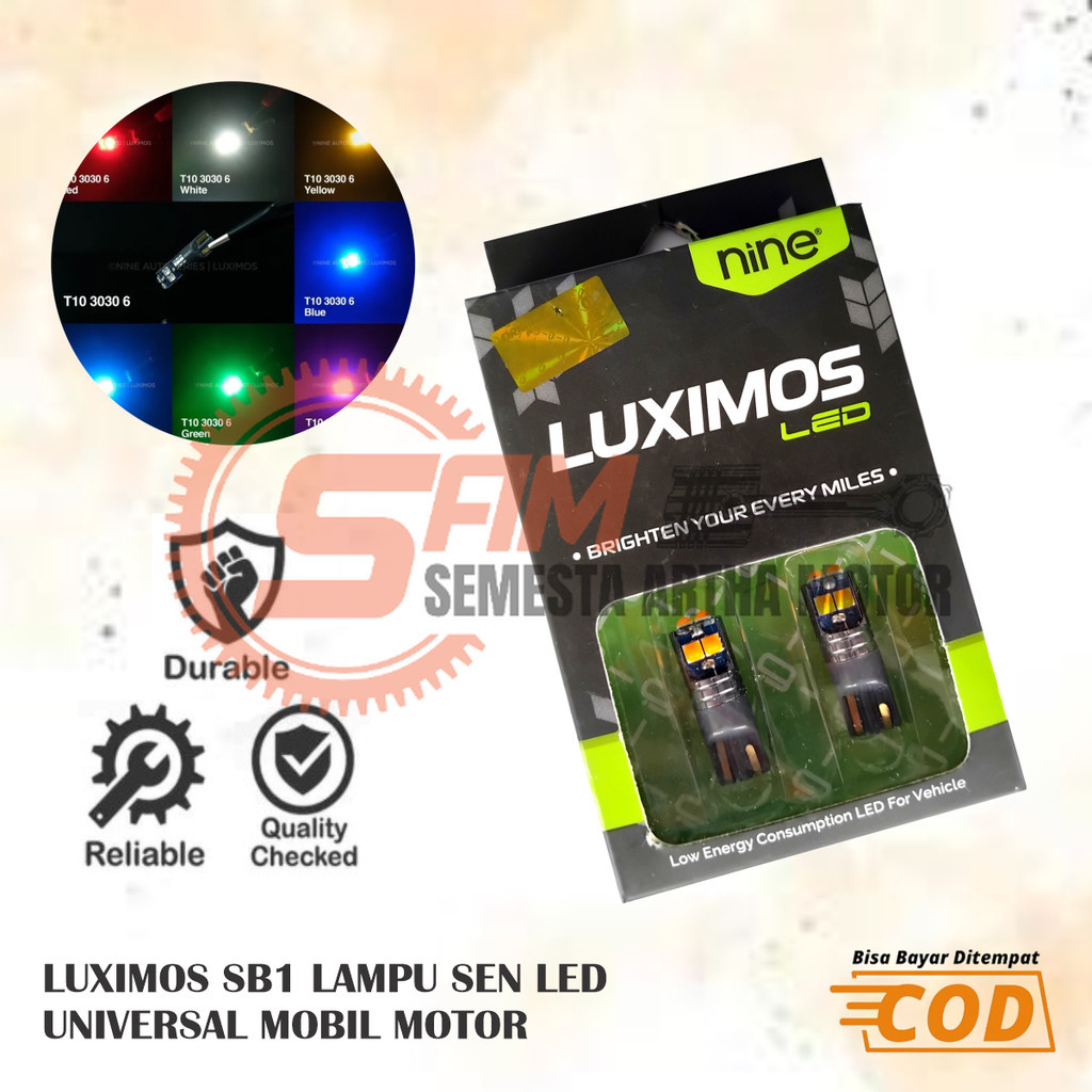 Jual Luximos T10 SB1 3030 Lampu Senja Sen LED Motor Mobil By Luminos 2W ...
