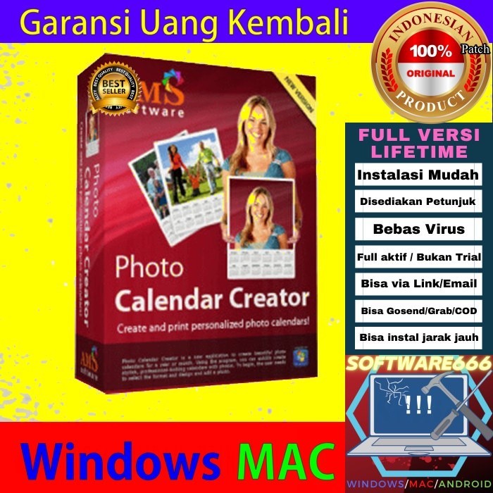 Jual Software Desain Kalender: Photo Calendar Creator Pro 15 [WIN ...