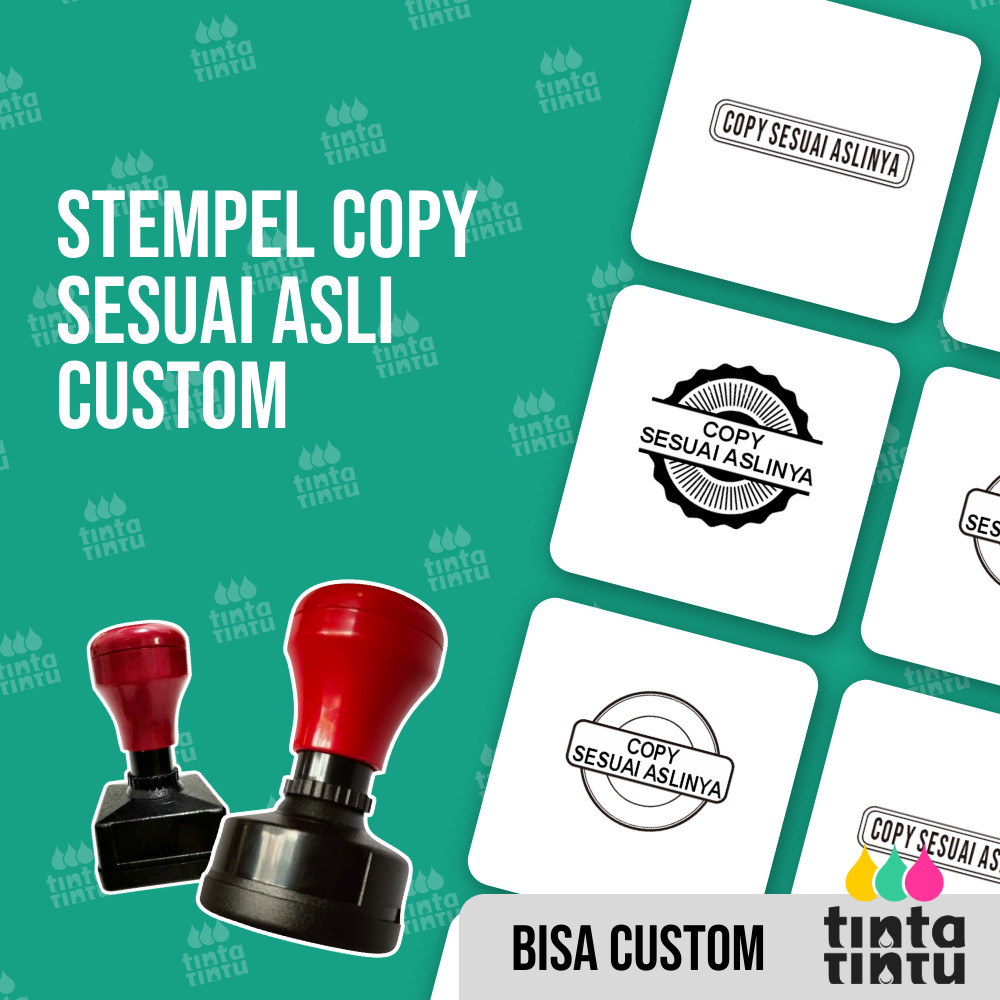 Jual Stempel Copy Sesuai Asli Custom | Shopee Indonesia