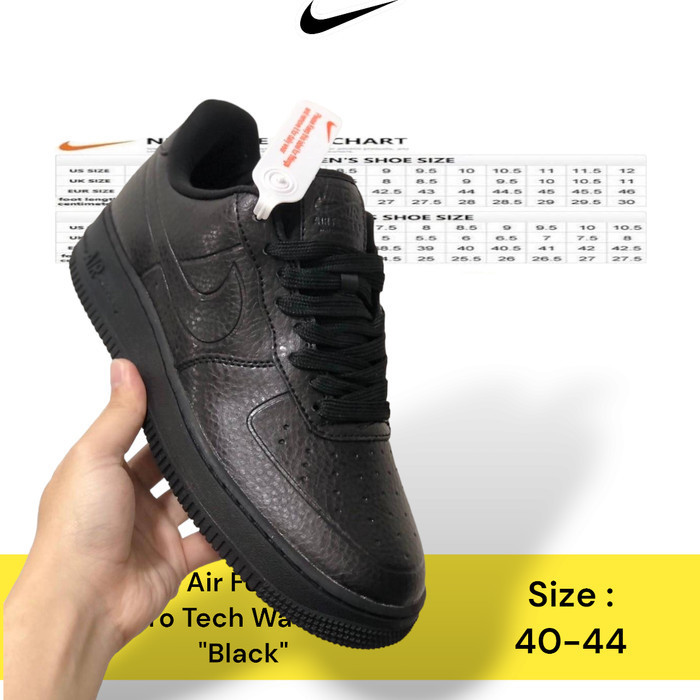 Jual Nike Air Force One '07 Pro Tech Water Proof "Black" - Hitam, 41 ...