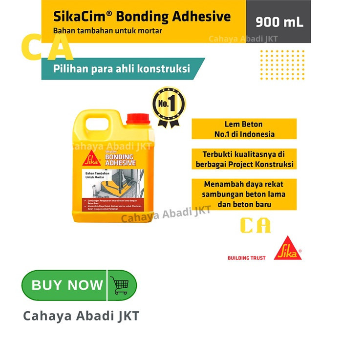 Jual LEM BETON LAMA DENGAN BARU / SIKA BONDING ADHESIVE 900ML | Shopee ...