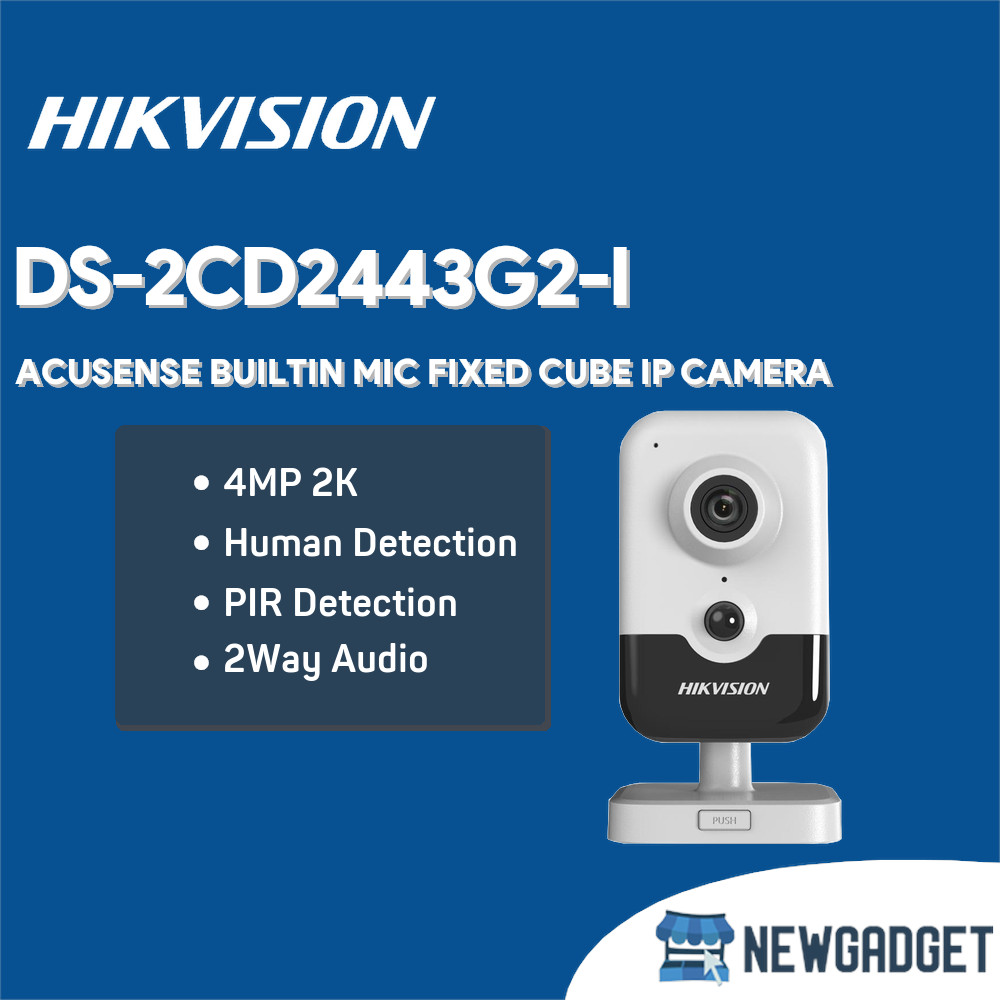 Jual HIKVISION DS-2CD2443G2-I 4MP ACUSENSE BUILTIN MIC FIXED CUBE IP ...