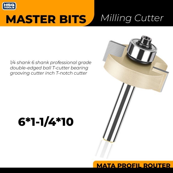 Jual MASTER BIT MATA PROFIL ROUTER GROOVING BALL T-CUTTER 6MMX1-1/4 ...