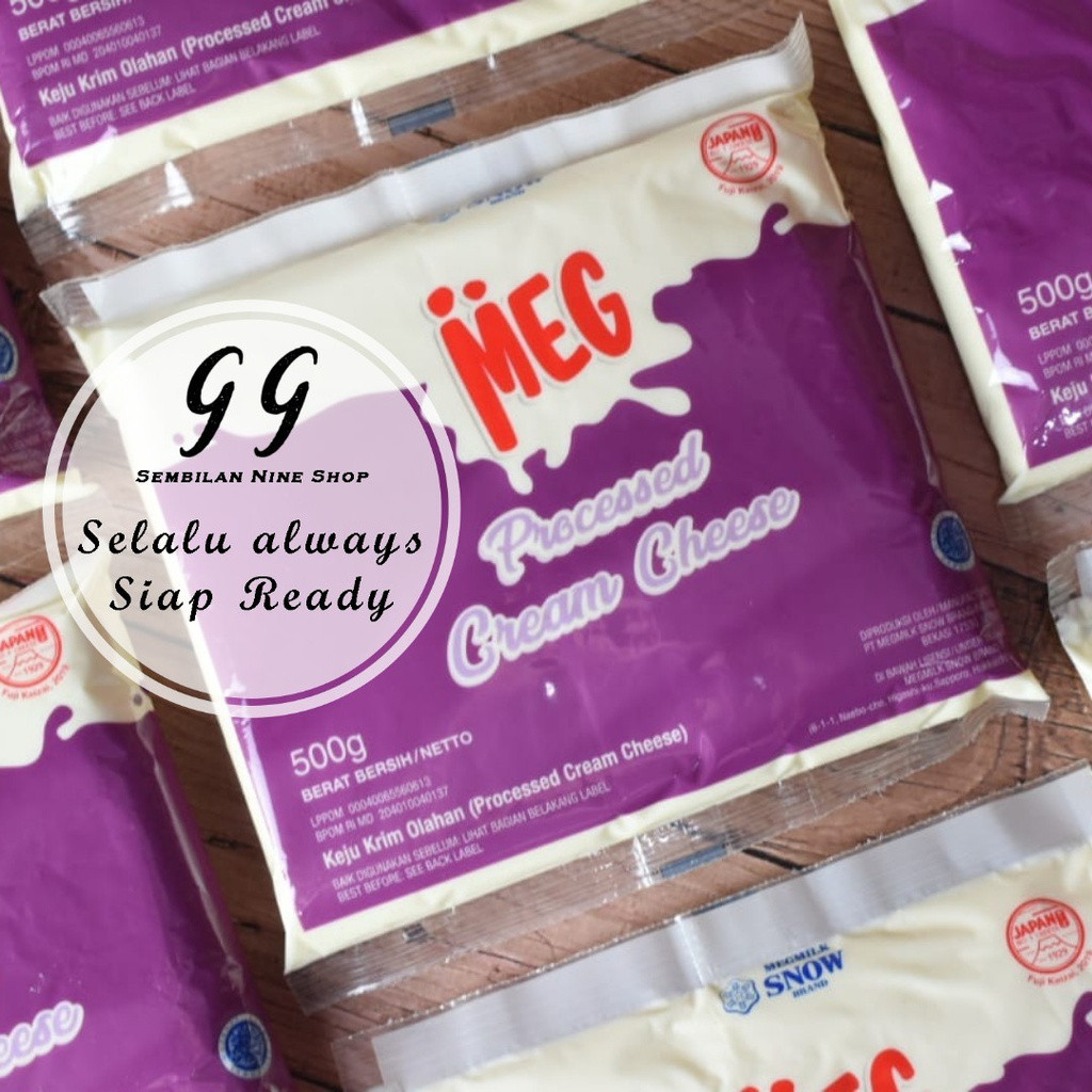 Jual MEG PROCESSED CREAM CHEESE 500 GRAM Keju Krim Proses Proccessed ...