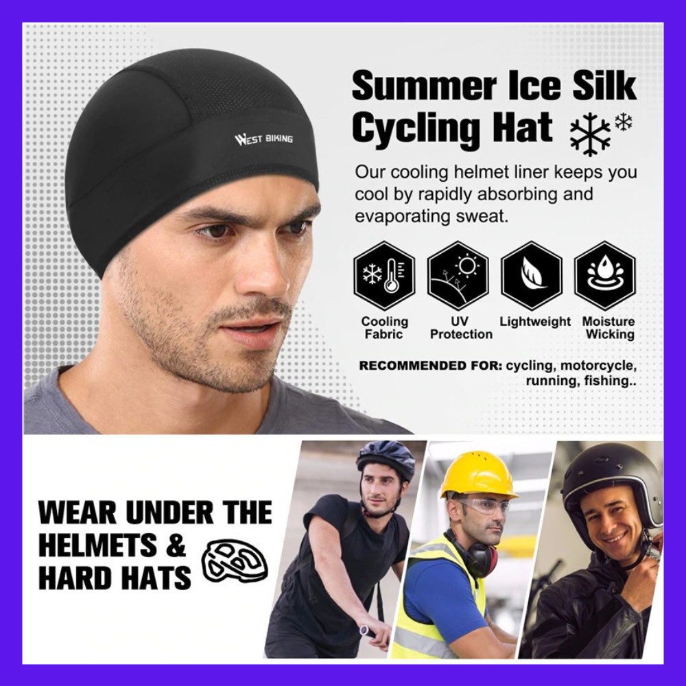 Jual inovasi_tani-Topi Helm Sepeda Topi Cover Beanie dalam pelindung ...