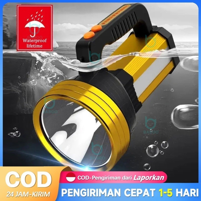 Jual Anbolt Senter LED Super Terang 100000lm Multifungsi Tahan Air Senter Jarak Jauh Tahan Lama ...