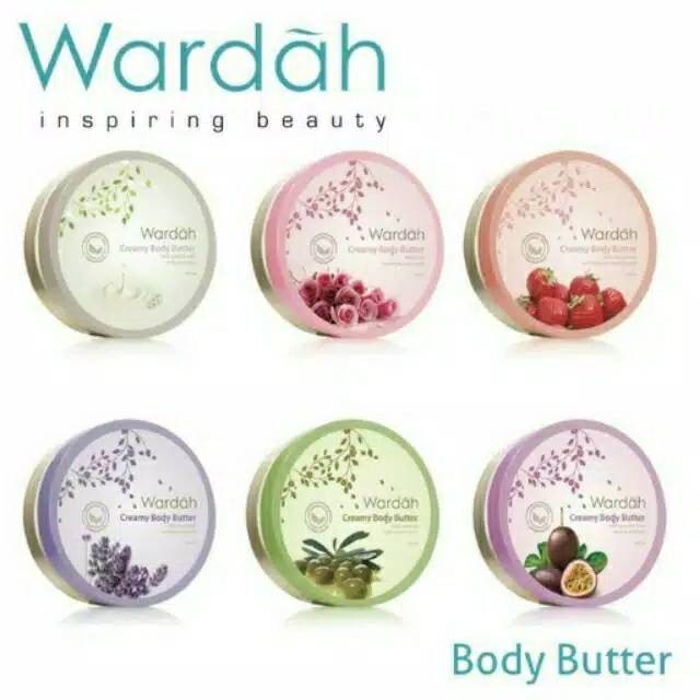 Jual wardah creamy body butter 50 ml olive / rose / lavender ginger ...