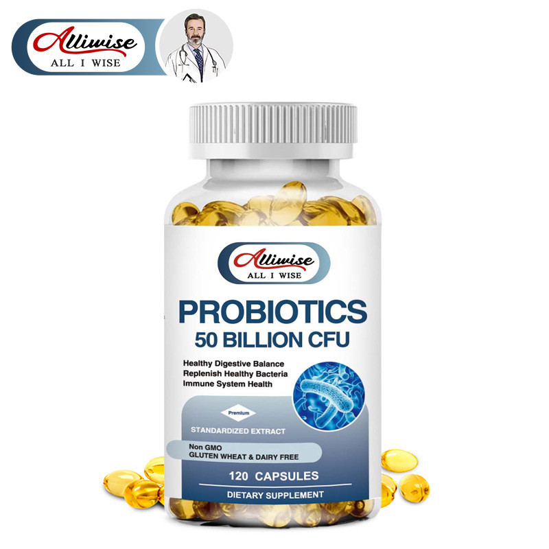 Jual Alliwise Digestive Probiotic Capsules 50 Billion CFU Daily ...