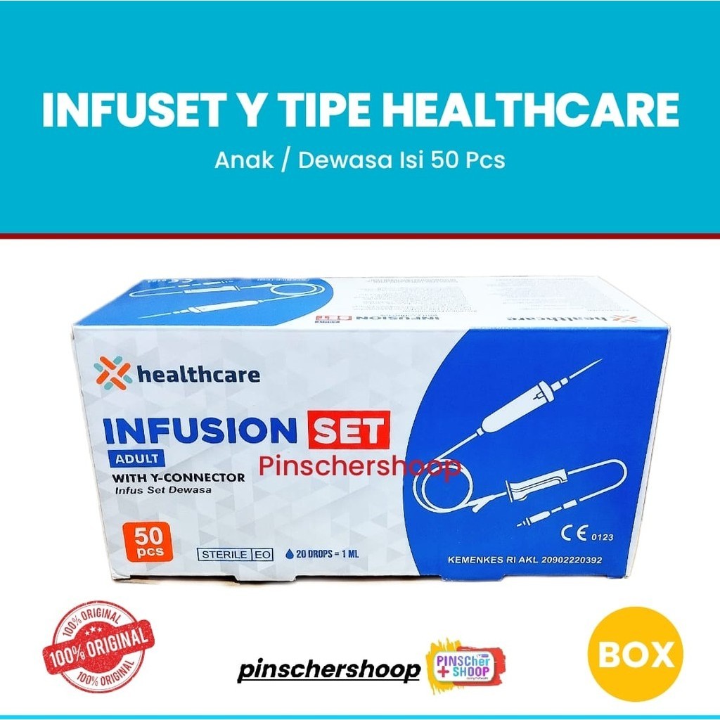 Jual Infuset Y Tipe Healthcare Selang Infusion Type Y / Box | Shopee ...