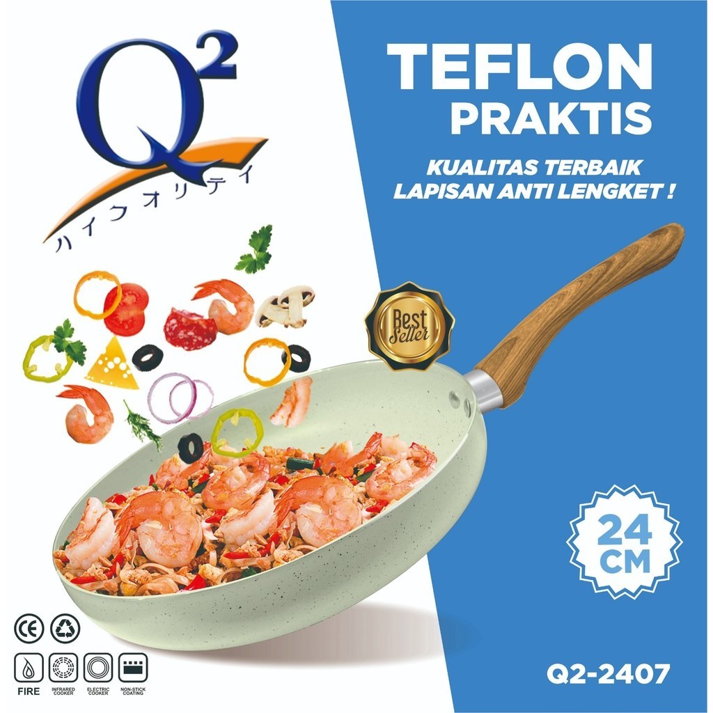 Jual Teflon Praktis Anti Lengket 2407 Diameter 24 cm / Penggorengan ...