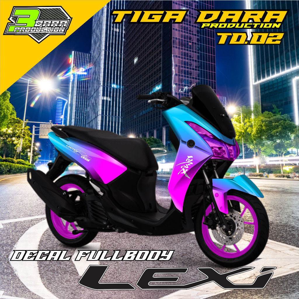 Jual (Cod) Decal Lexi Full Body Baru Stiker Motor Yamaha Lexi Decal ...