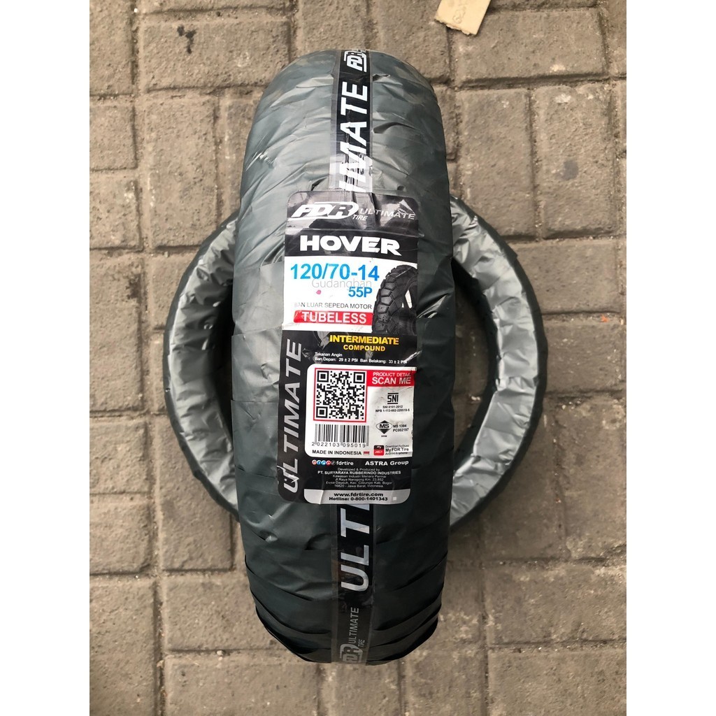 Jual ( RING 14 ) FDR Hover Ultimate 120 / 70 - 14 Dual Purpose Ban ...