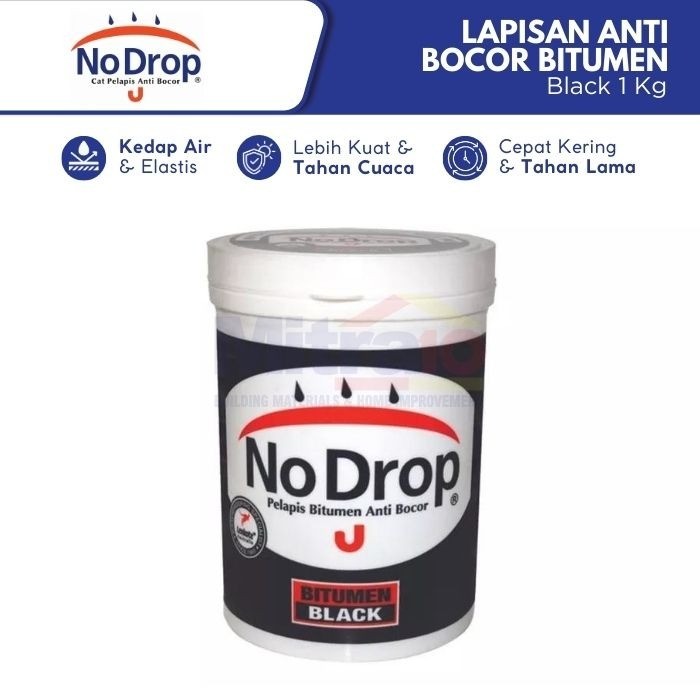 Jual No Drop Bitumen Black 1Kg Cat Anti Bocor dan Anti Karat Ready ...