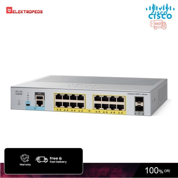 Jual CISCO Catalyst 1000 Series Switch C1000-16P-2G-L - Unit Only | Shopee Indonesia