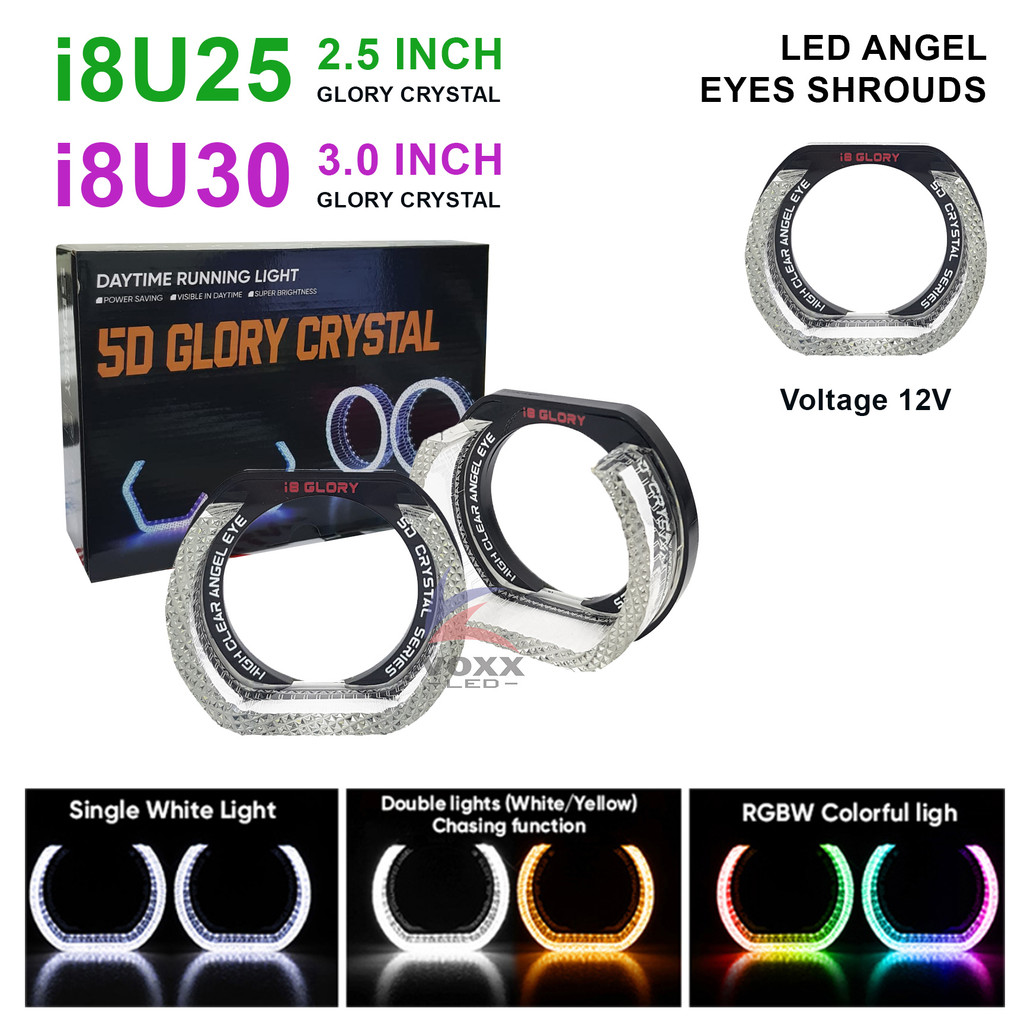 Jual VOXX LED Shroud Laser U Projie BiLED 5D RGB Matrix 2.5" inch dan 3 ...