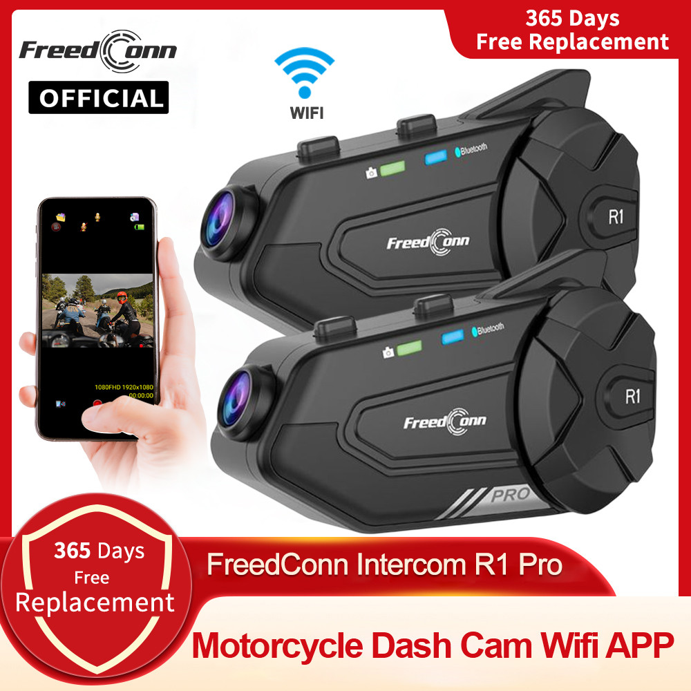 Jual Freedconn R1 Pro Bluetooth Motorcycle Intercom Helmet Headset ...
