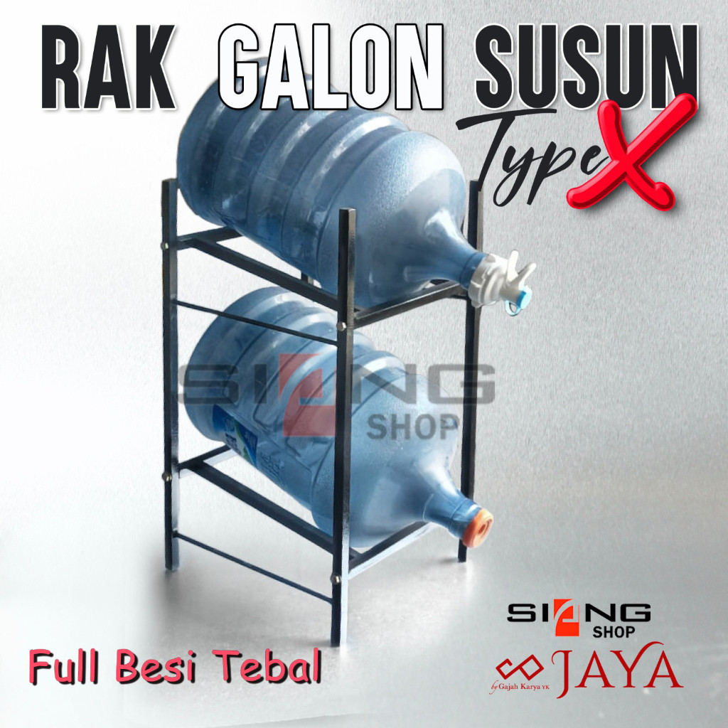 Jual Rak Galon Susun 2 Tempat Galon Susun Besi | Shopee Indonesia